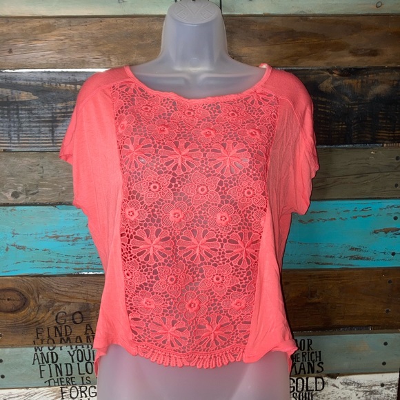 Rewind | Tops | Nwot Rewind High Low Lace Sheer Top Small | Poshmark